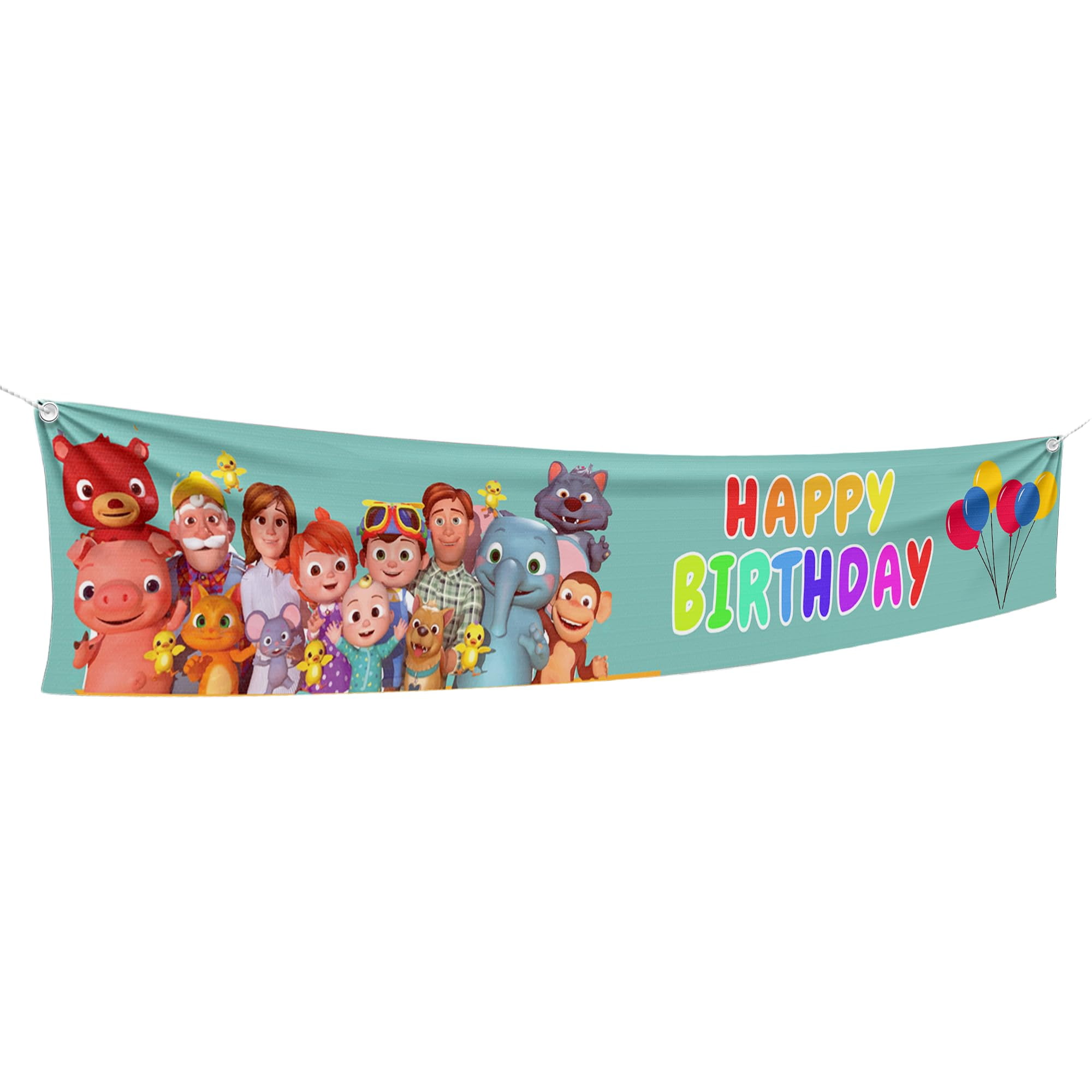 Cocomelon Birthdaay Large Banners and Signs for Outdoor by ...