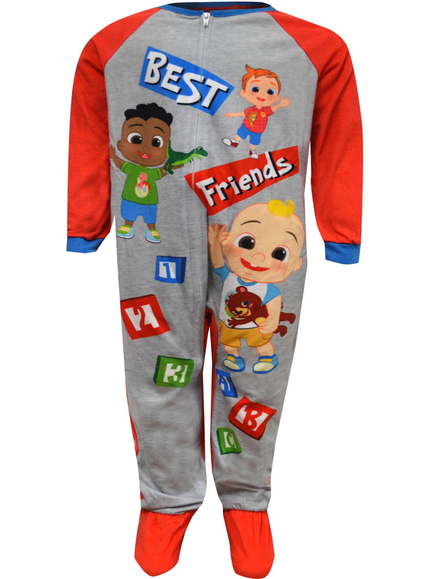 Cocomelon PJ's Night Clothes Jammies, Best Friends Toddler Footie ...