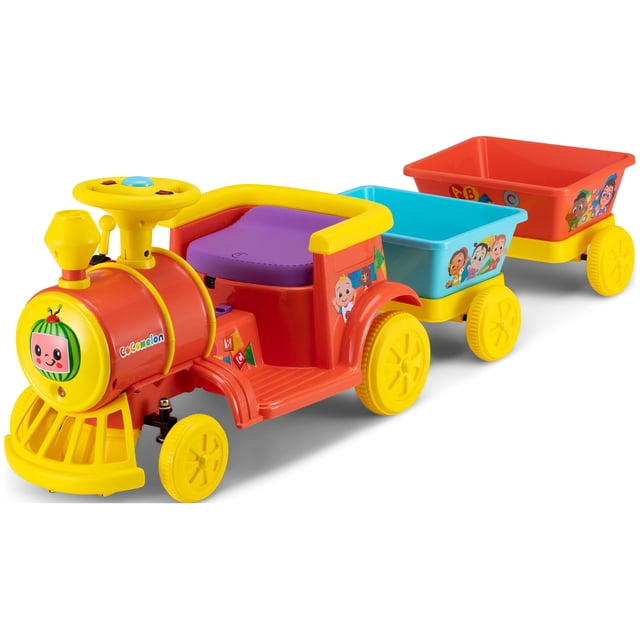 Cocomelon Toddler's 6-Volt Choo Choo Train Ride-On Toy with Music ...