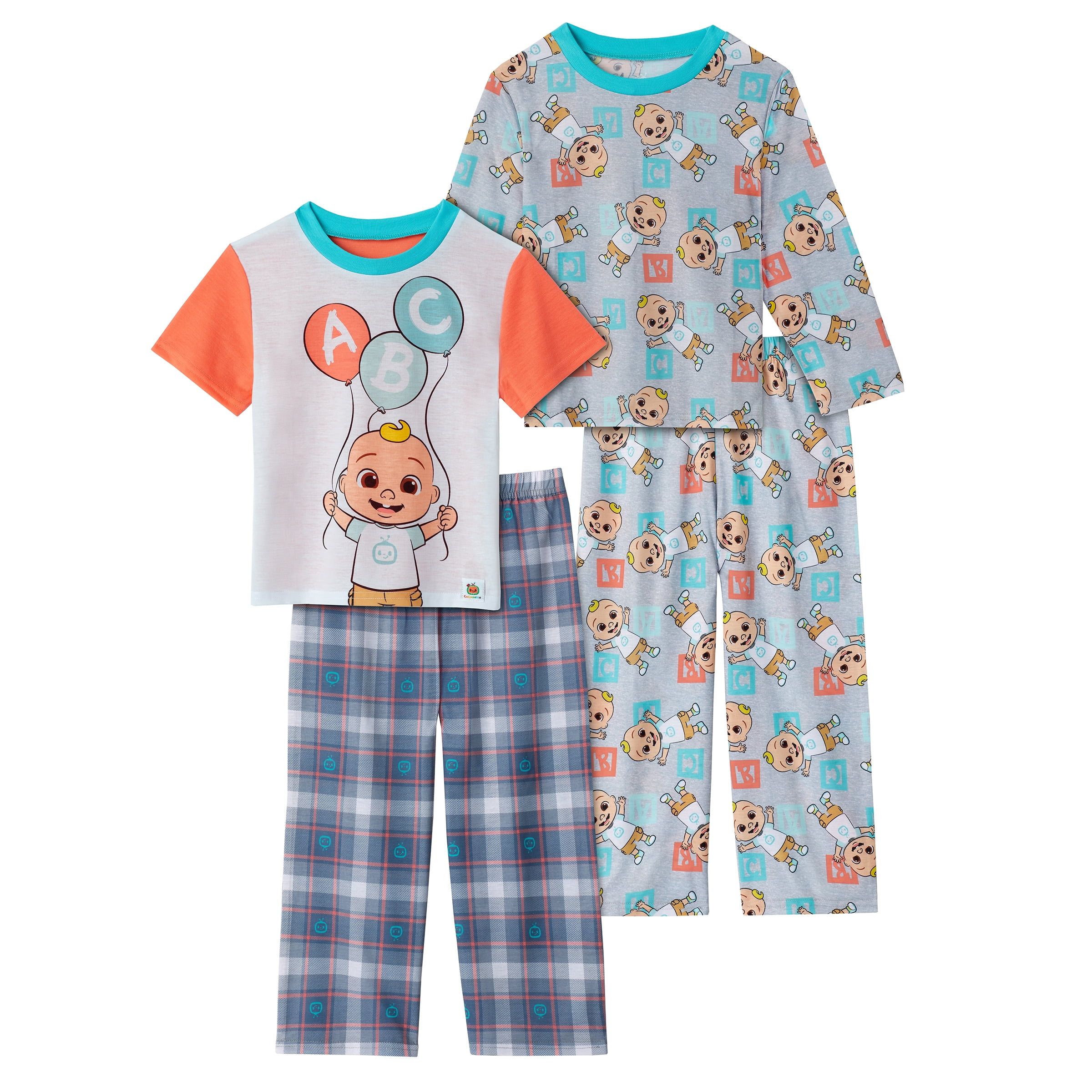 Cocomelon Cocomelon Boys Pajamas For Toddler Kids | 4 Piece Sleepwear ...