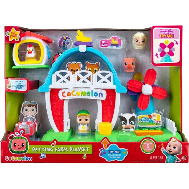 Cocomelon Farm Barn Playset, Baby and Toddler Toy - Walmart.com