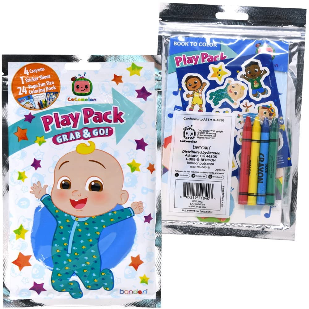 Cocomelon Grab n Go Play Pack Bulk - Bundle of 12 Play Packs with ...