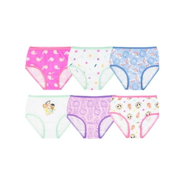 6 Packs Toddler Little Girls Kids Underwear Cotton Briefs Size 2T 3T 4T ...