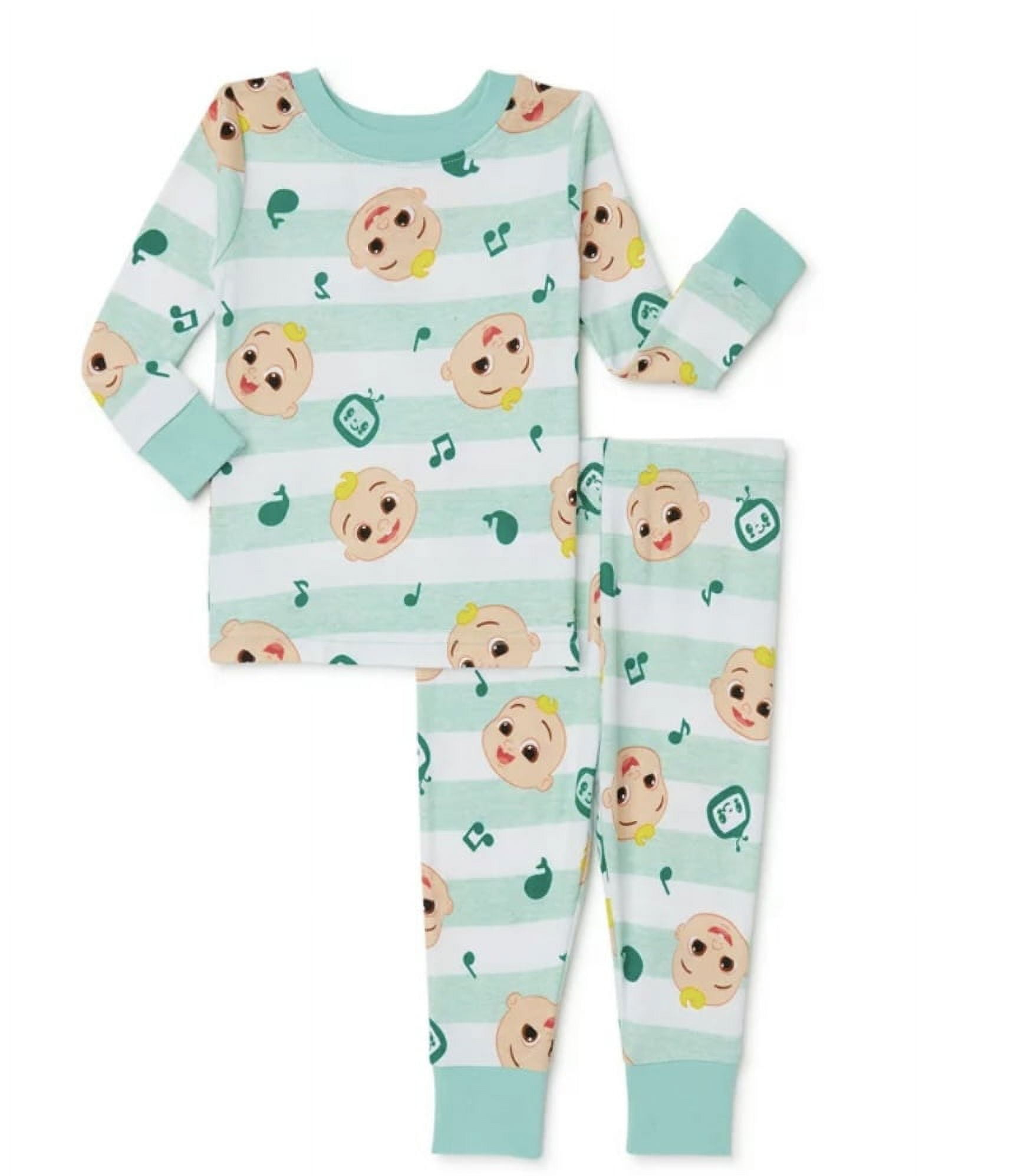 Cocomelon Toddler's Pajamas 2 Piece Set Green Striped JJ Youtube Star ...