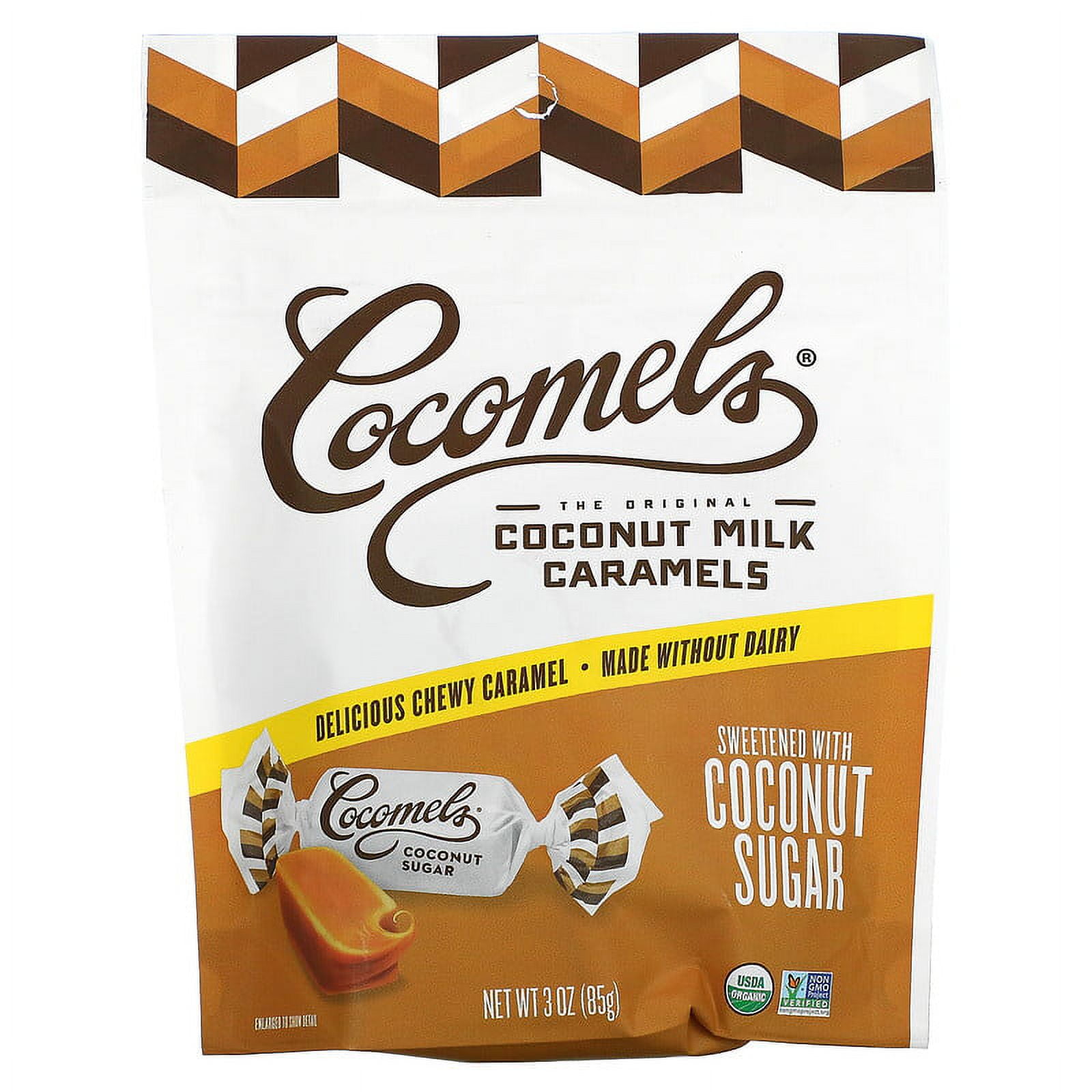 Cocomels Coconut Milk Caramels Coconut Sugar 3 oz (85 g) Pack of 2 ...