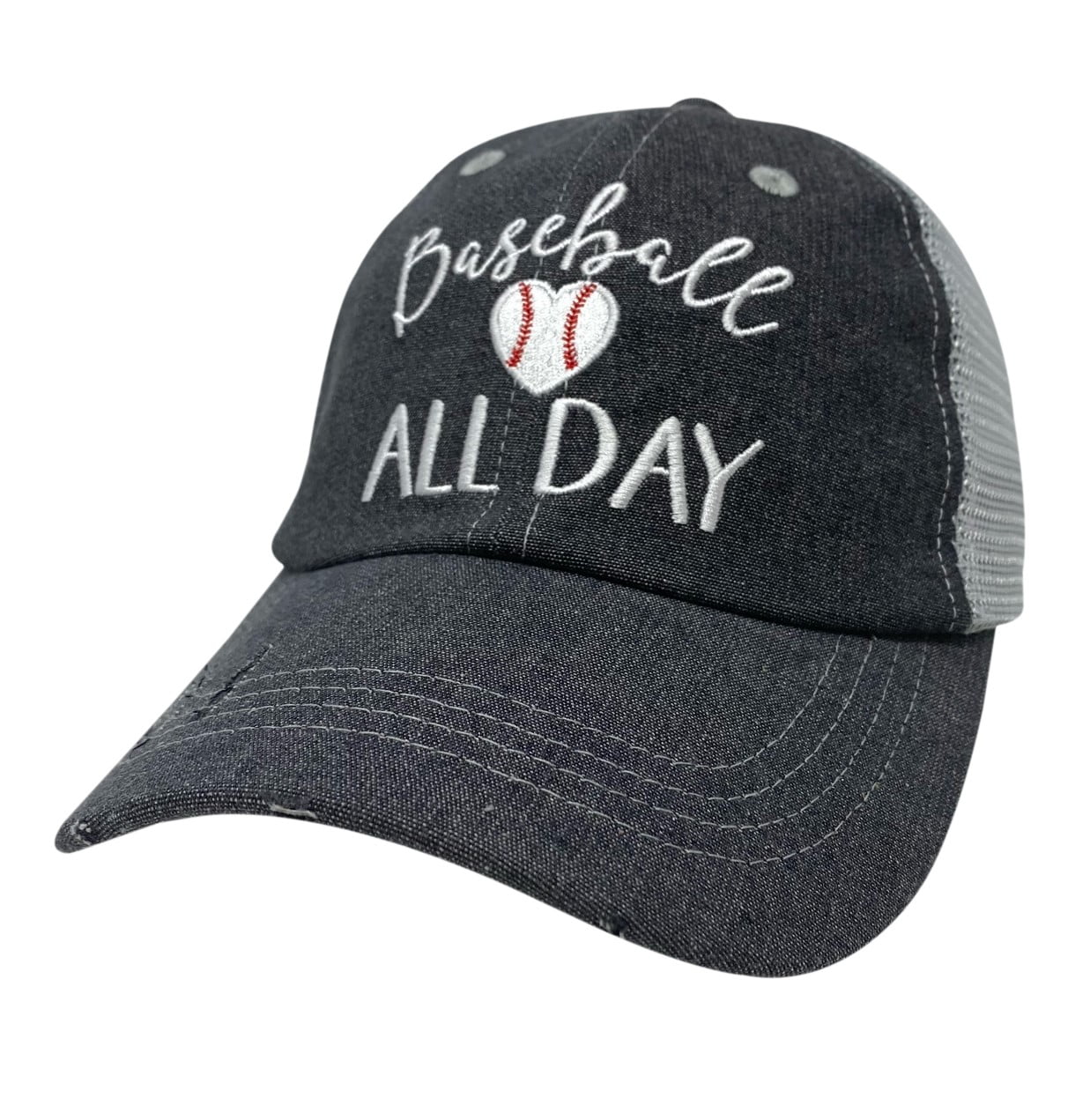 Cocomo Soul Baseball All Day Embroidered Hat Baseball Mom Mesh Trucker ...