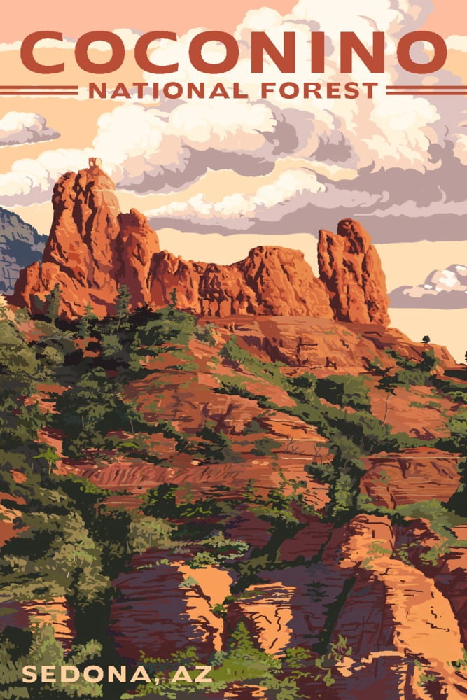 Coconino National Forest, Arizona, Snoopy Rock (24x36 Giclee Gallery ...