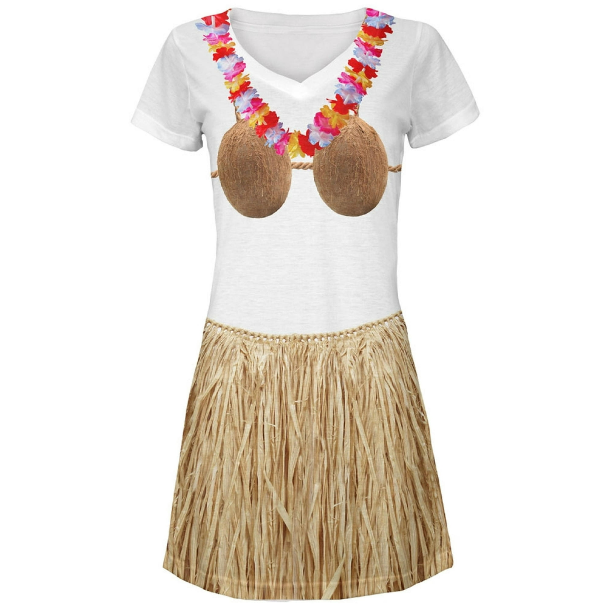 Coconut Bra And Grass Skirt Costume