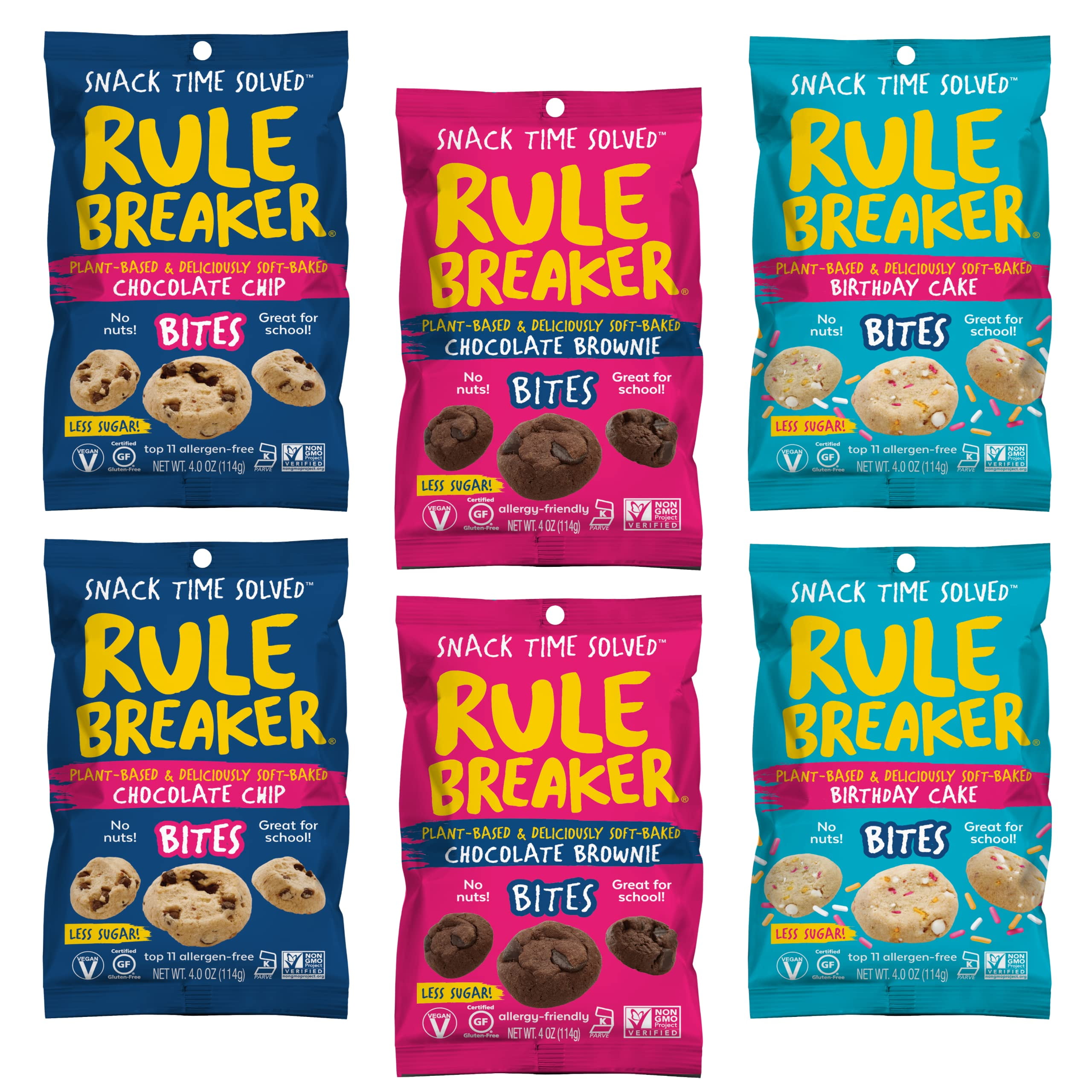 Rule Breaker Snacks Vegan Gluten Free BSL1 | Variety Blondie Brownie ...