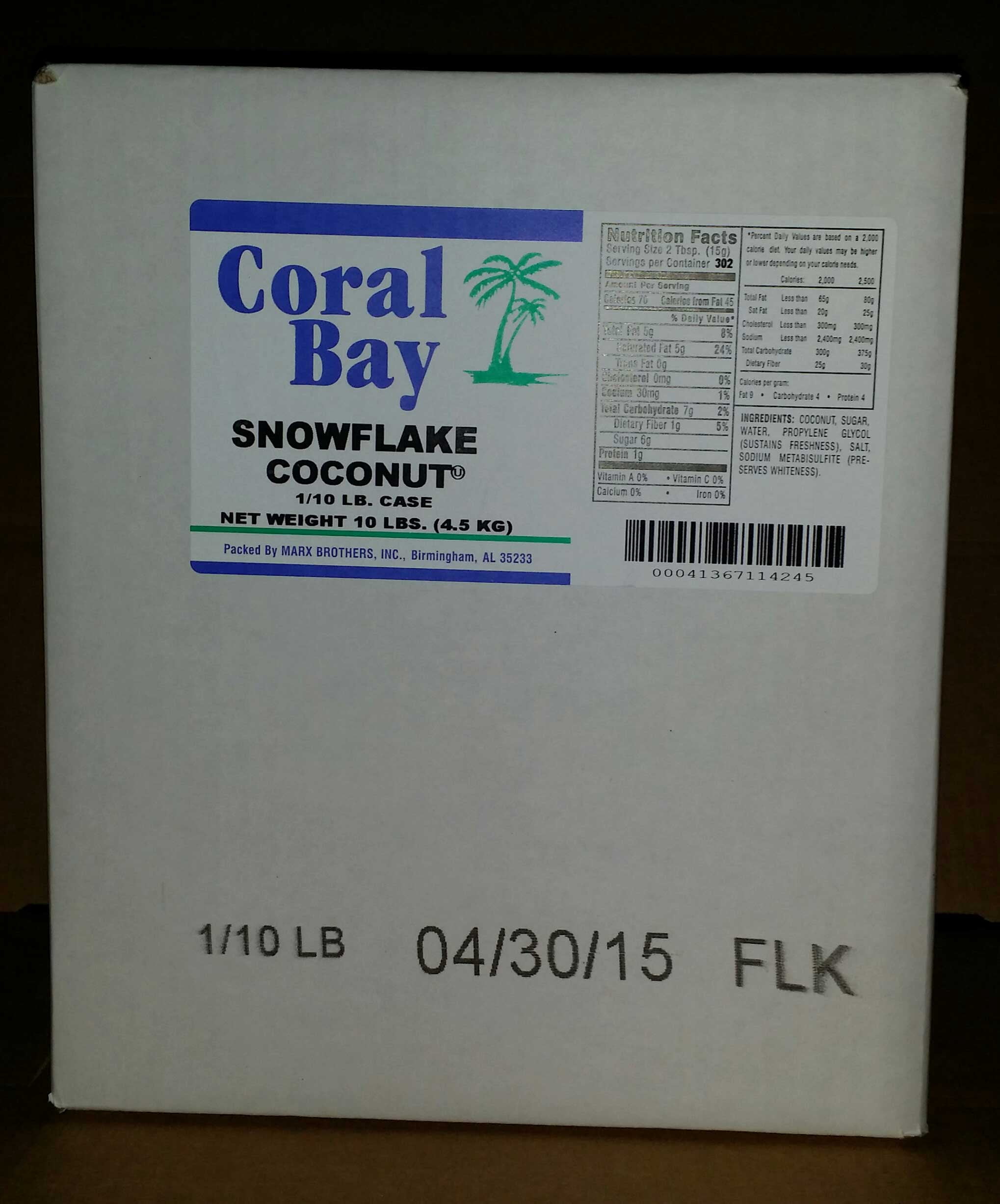 (Price/CASE)Coral Bay CB003 Coral Bay Snowflake Coconut - Walmart.com
