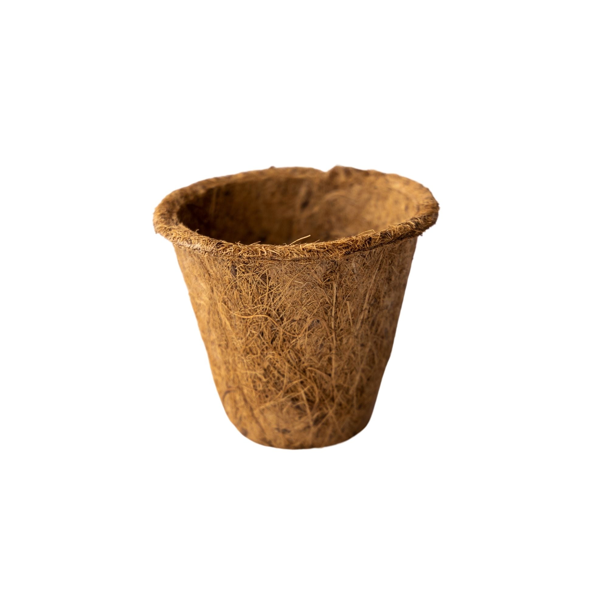 Coconut Fiber Plant Seedling Pots - Round - 12 Pack - 4 In. Rim x 3.25 ...