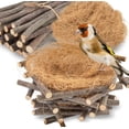 Coconut Fiber for Bird Nest - DIY Nesting Material with Sticks, Loose ...