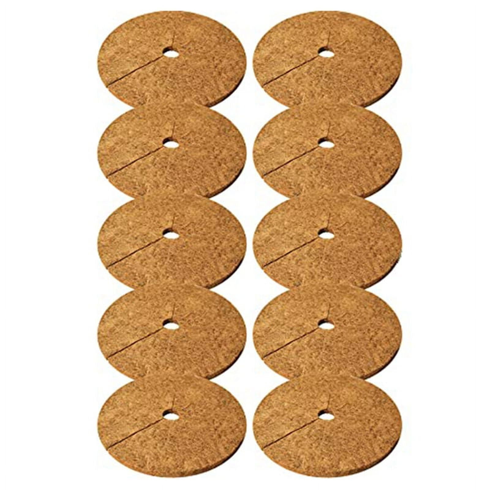 Coconut Fibers Tree Mulch Ring Protector Mat, 11.8 Inch Natural Coir ...
