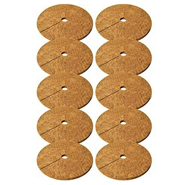 Coconut Fibers Tree Mulch Ring Protector Mat, 11.8 Inch Natural Coir ...