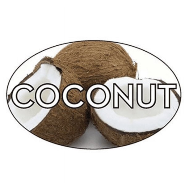 Coconut Food Store Labels 1.25" x 2" 500 each per roll Great Quality ...
