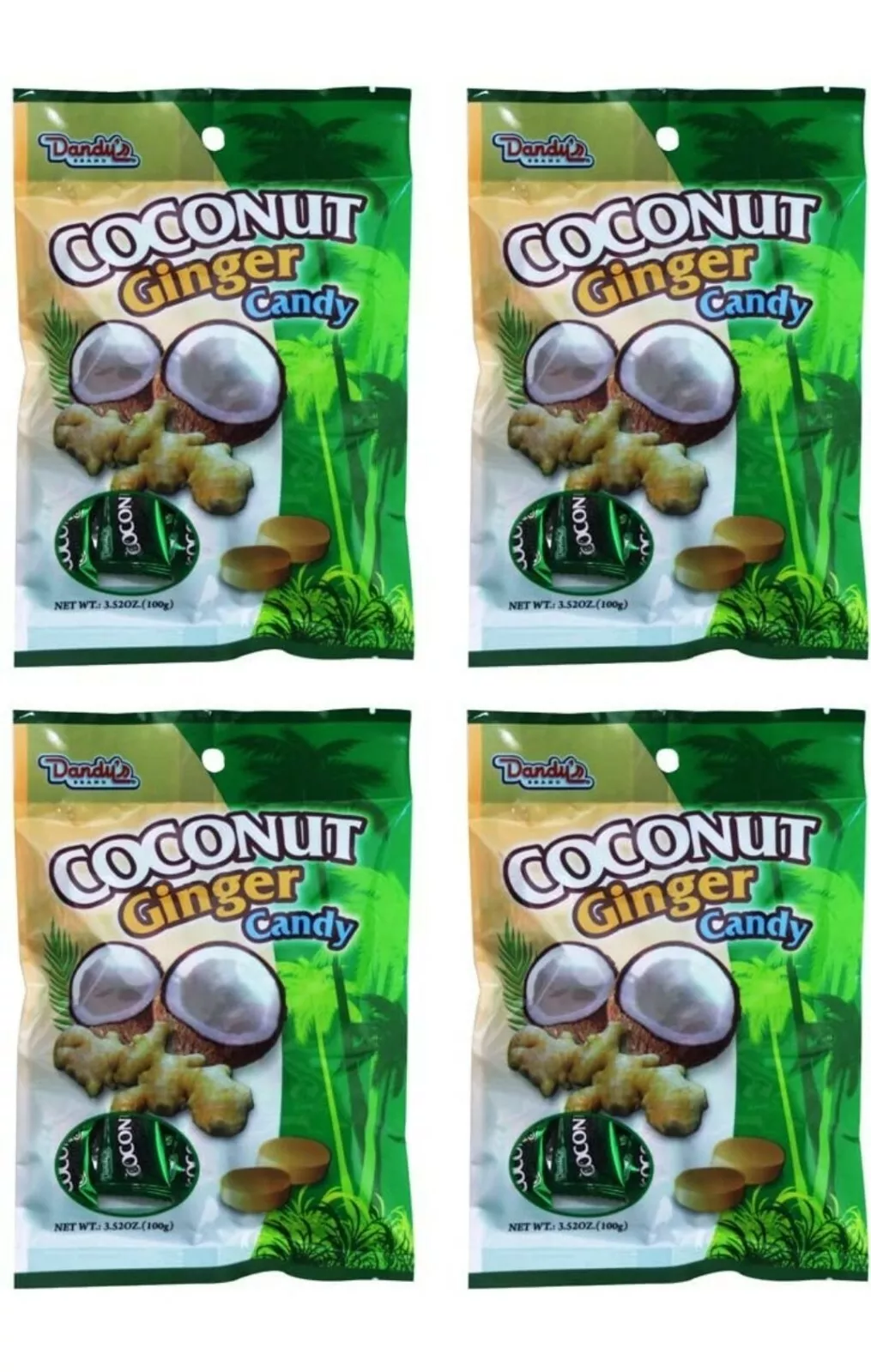 Coconut Ginger Hard Candy(4 Bags) - Walmart.com