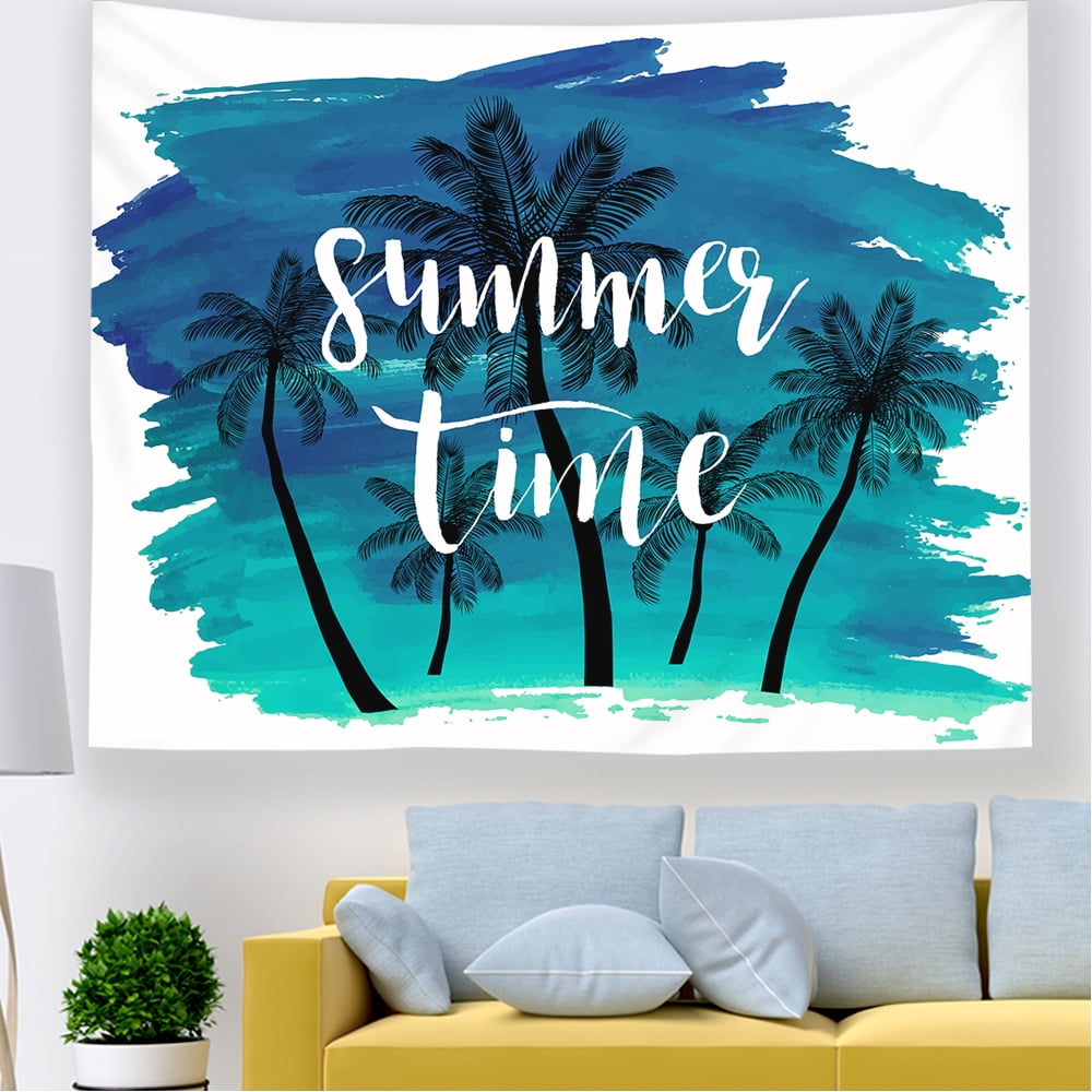 Coconut Grove Tapestry Wall Hanging Home r Sunset Beach Seaside Palm ...