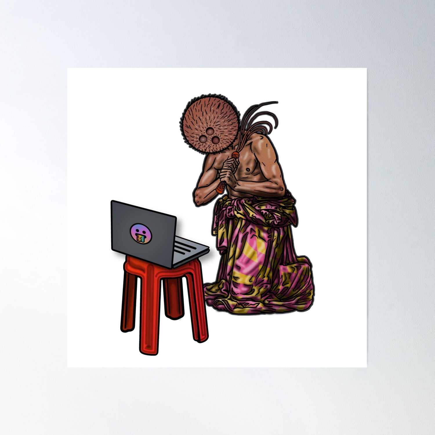 Coconut Head: Recreational Self-Flagellation Poster Wall Art, Modern ...