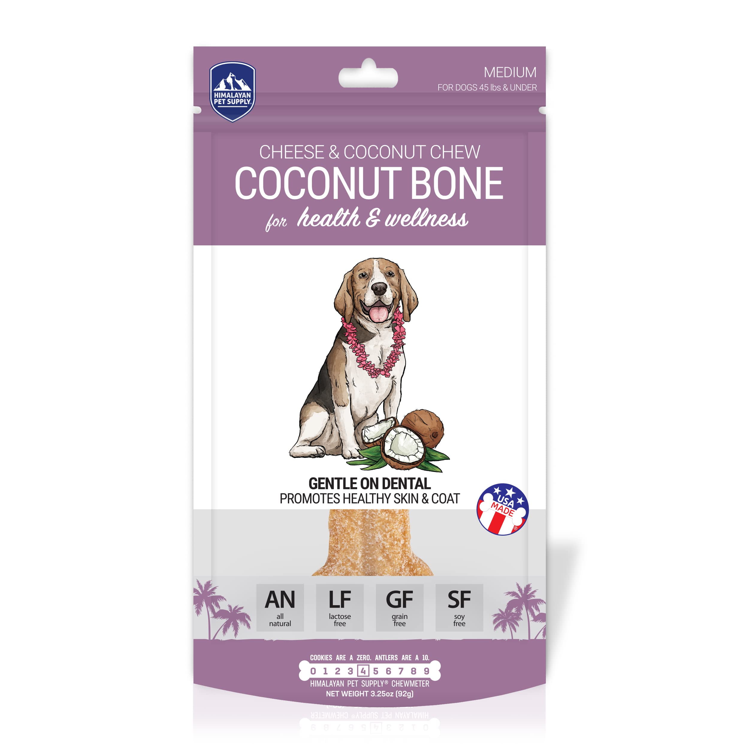 Coconut and Himalayan Cheese MMF7 Dog Chew | Long Lasting, Free, Protein Rich, Low Odor | 100% ...