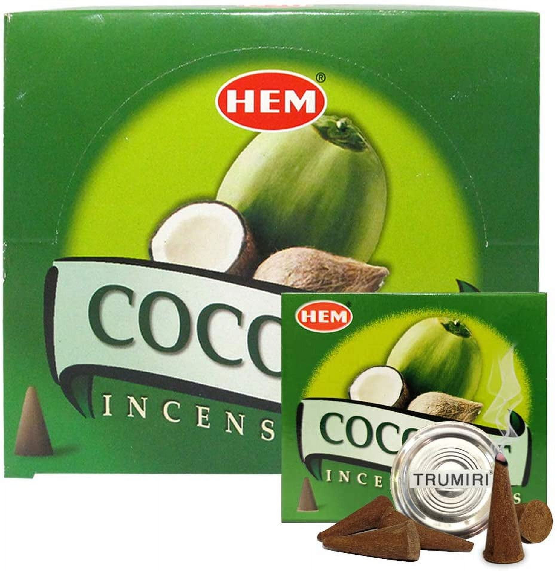 Coconut Incense Cones And Cone Incense Burner Bundle Insence Insense ...