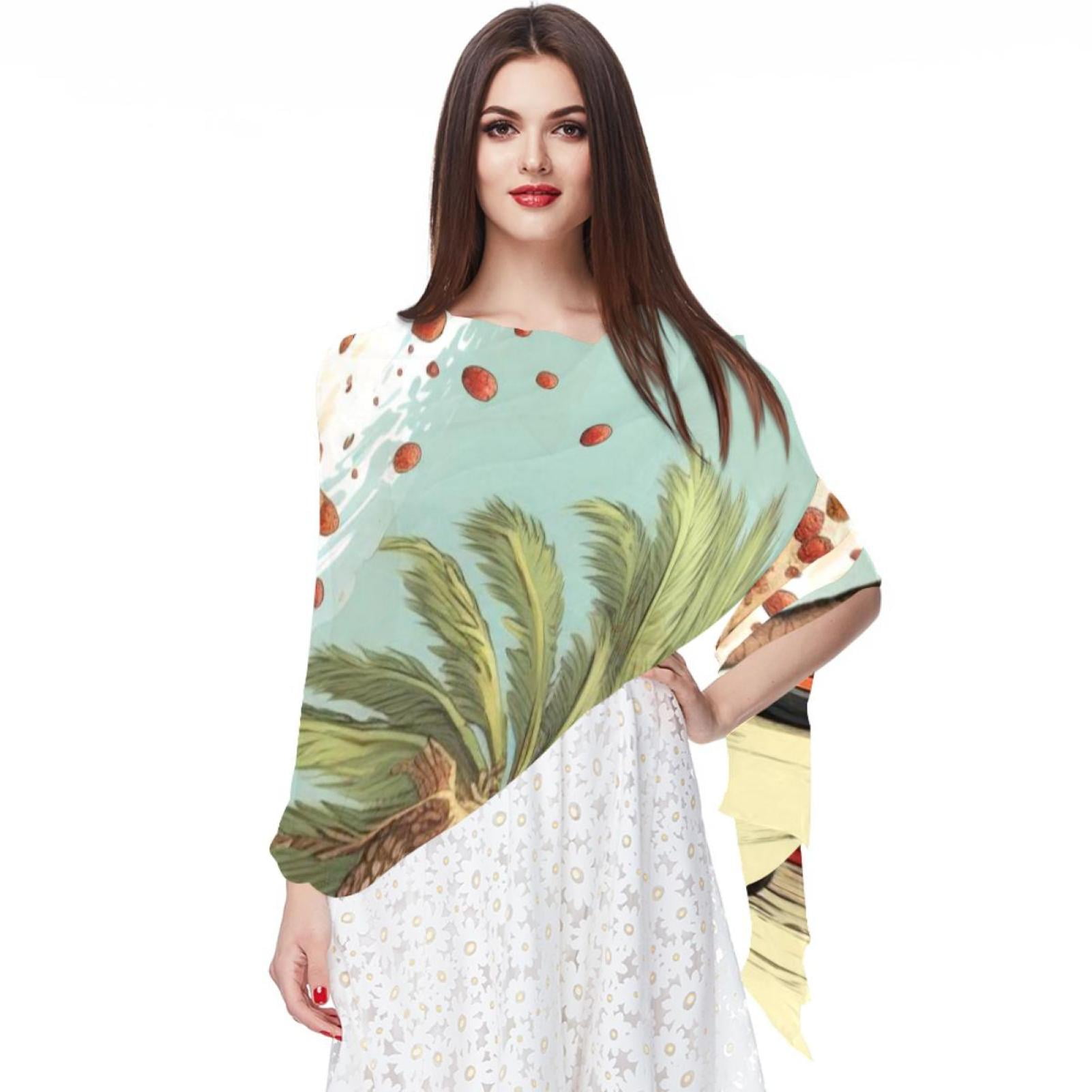 Coconut Jujube Tree&Eid Cannon Breathable Chiffon Yarn Silk Head Scarf ...