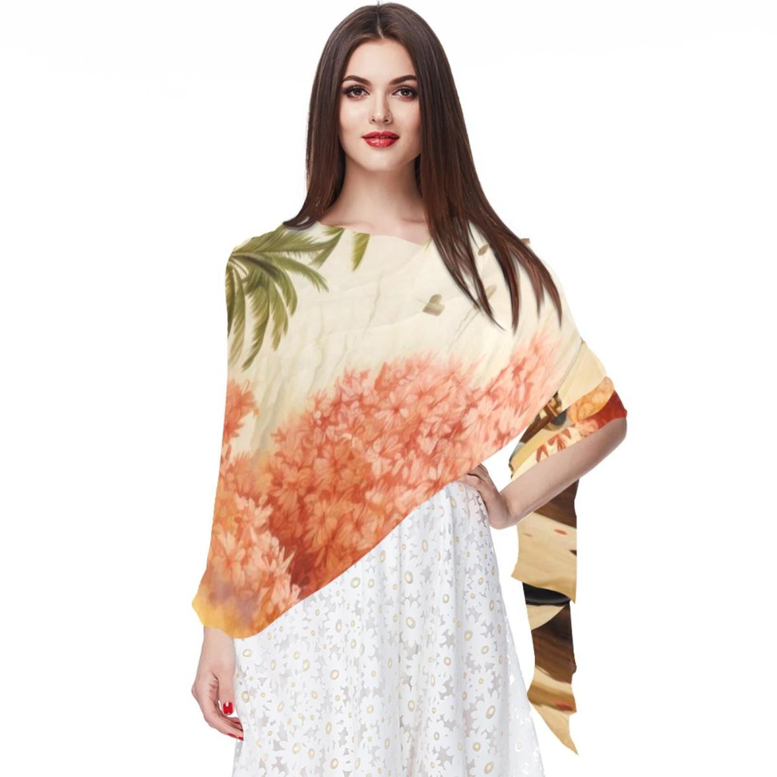 Coconut Jujube Tree&Eid Cannon Chic Chiffon Yarn Head Scarf ...