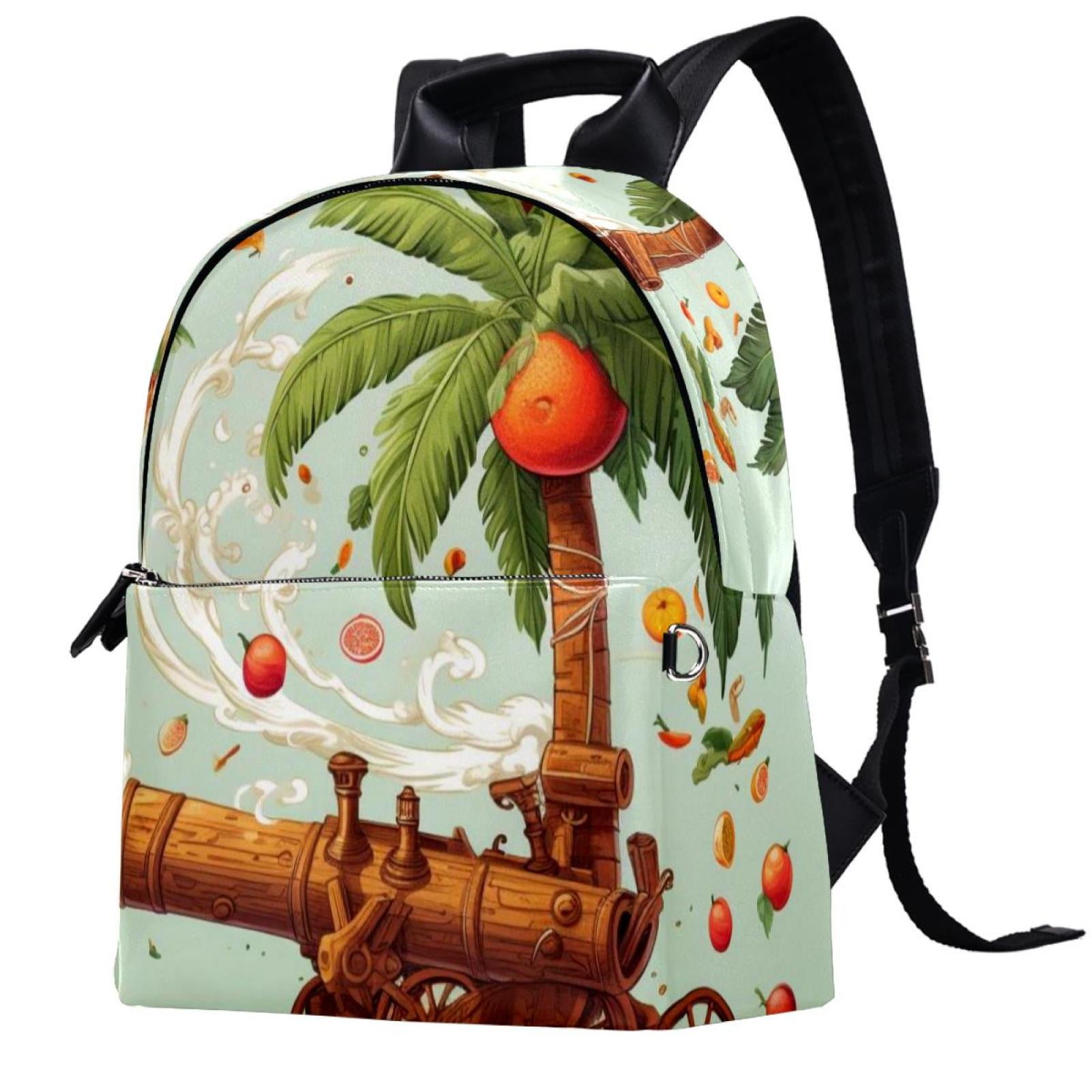 Coconut Jujube Tree Leather Backpack with Adjustable Shoulder Straps ...