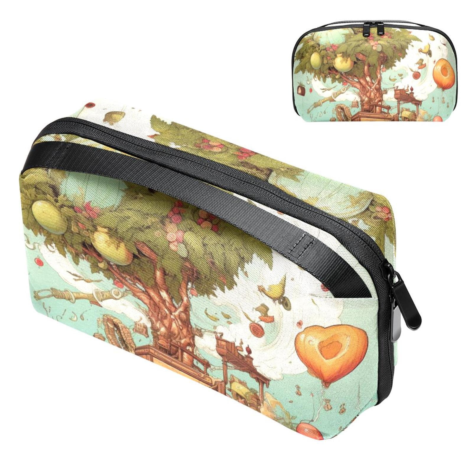 Coconut Jujube Tree Portable Oxford Cloth Charger Case with Waterproof ...