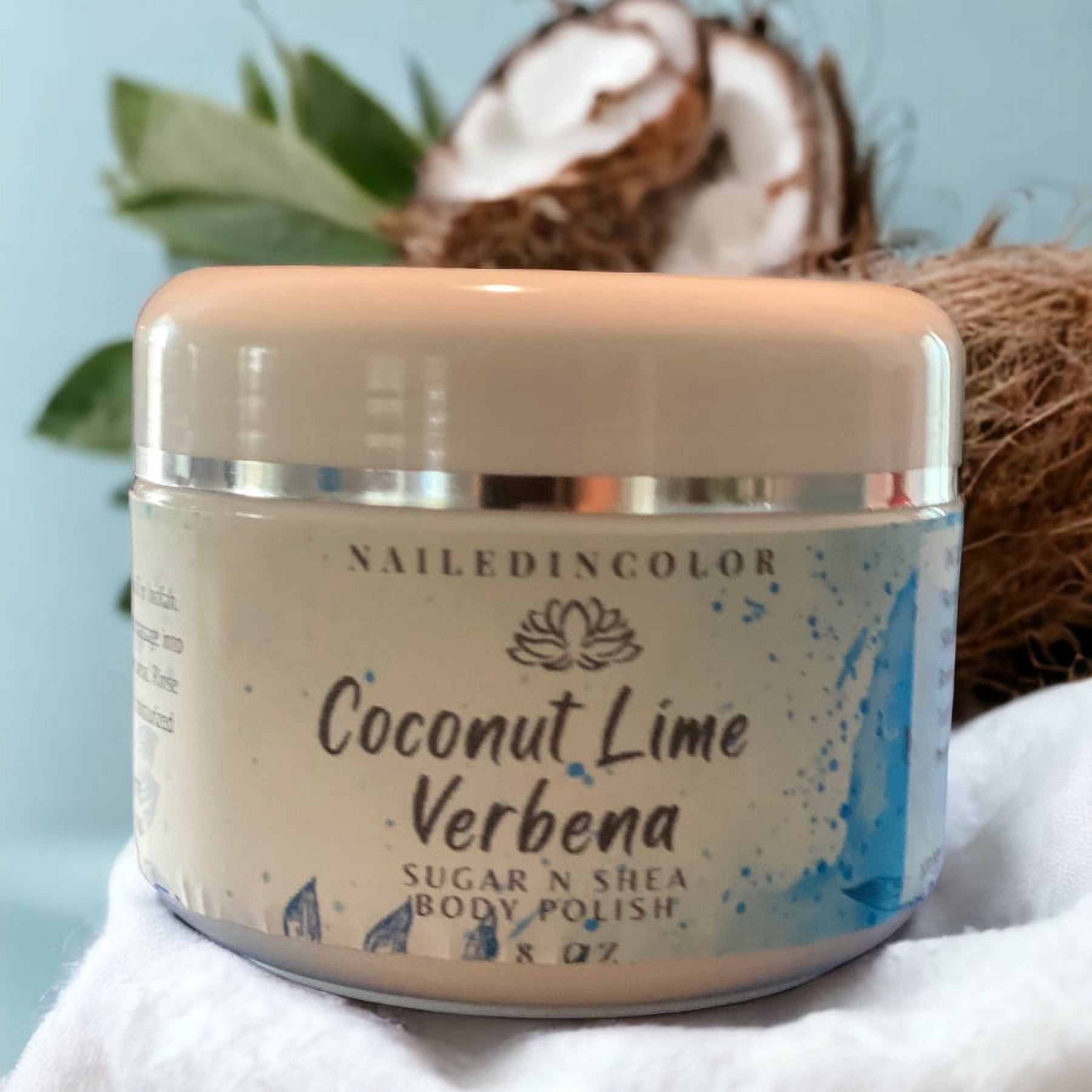 Coconut Lime Verbena by NailedInColor- Scented Sugar n Shea Shower Scrub-Women's Skin Care ...