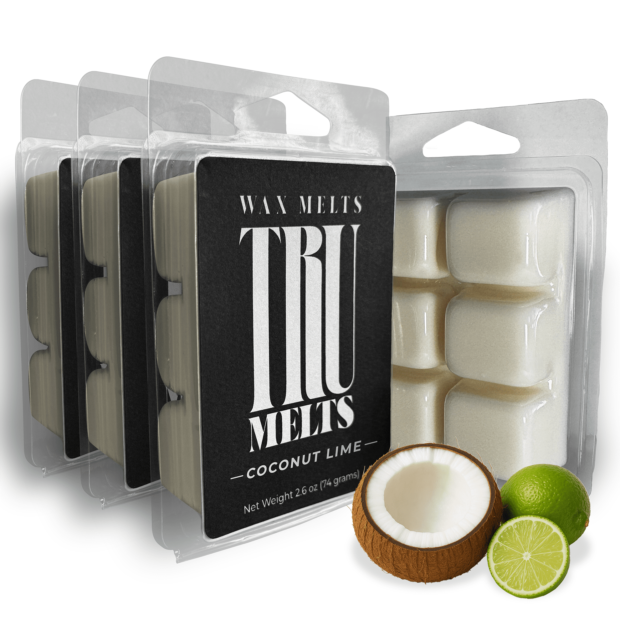 Coconut Lime Wax Melt 4 Pack | 4 Highly Scented 2.6 oz Bars | TruMelts ...