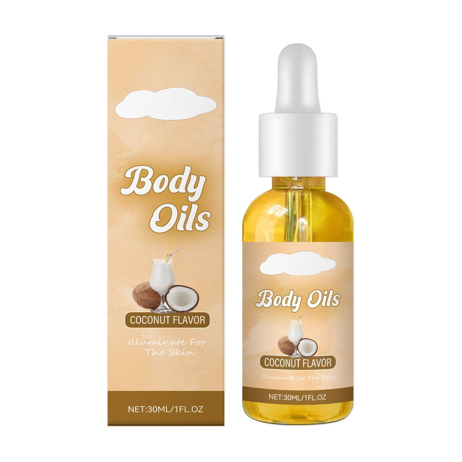 Coconut Milk Body Moisturizing Oil - Firming, Soothing Essence with ...