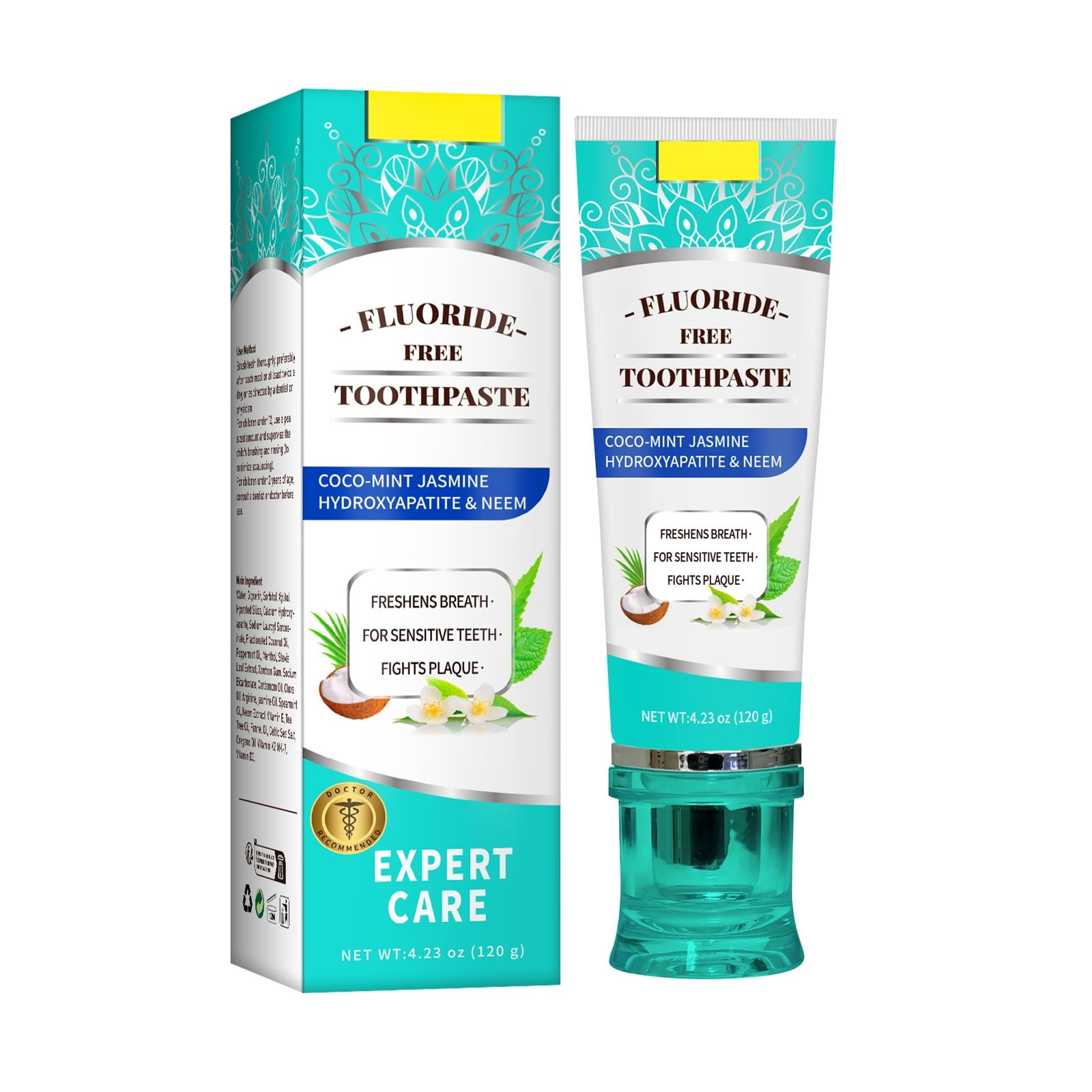 Coconut Mint Fluoride Toothpaste 120g Cleans Teeth Strengthens Teeth ... Coconut Mint Fluoride Toothpaste 120g Cleans Teeth Strengthens Teeth ...