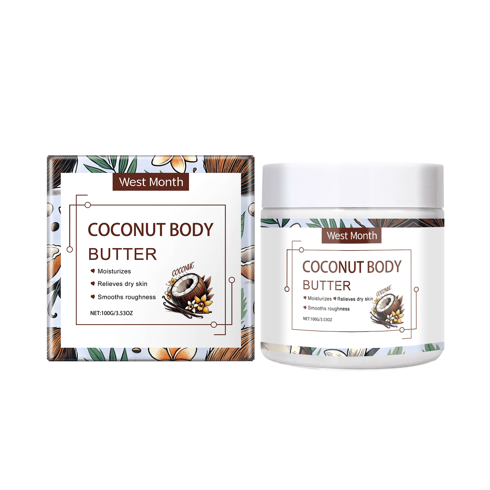 Coconut Moisturizing Body Cream Restores Rough, Dull Skin, Moisturizes ...