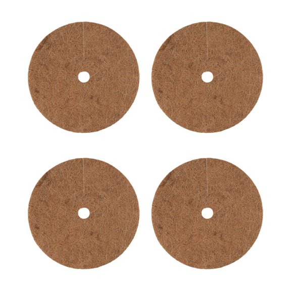 6Pcs Coir Mulch Ring Mat, Coconut Fiber Tree Ring Coco Liner Root ...