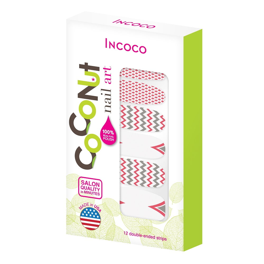 Coconut Nail Art by Incoco Nail Polish Strips, Top Notch - Walmart.com