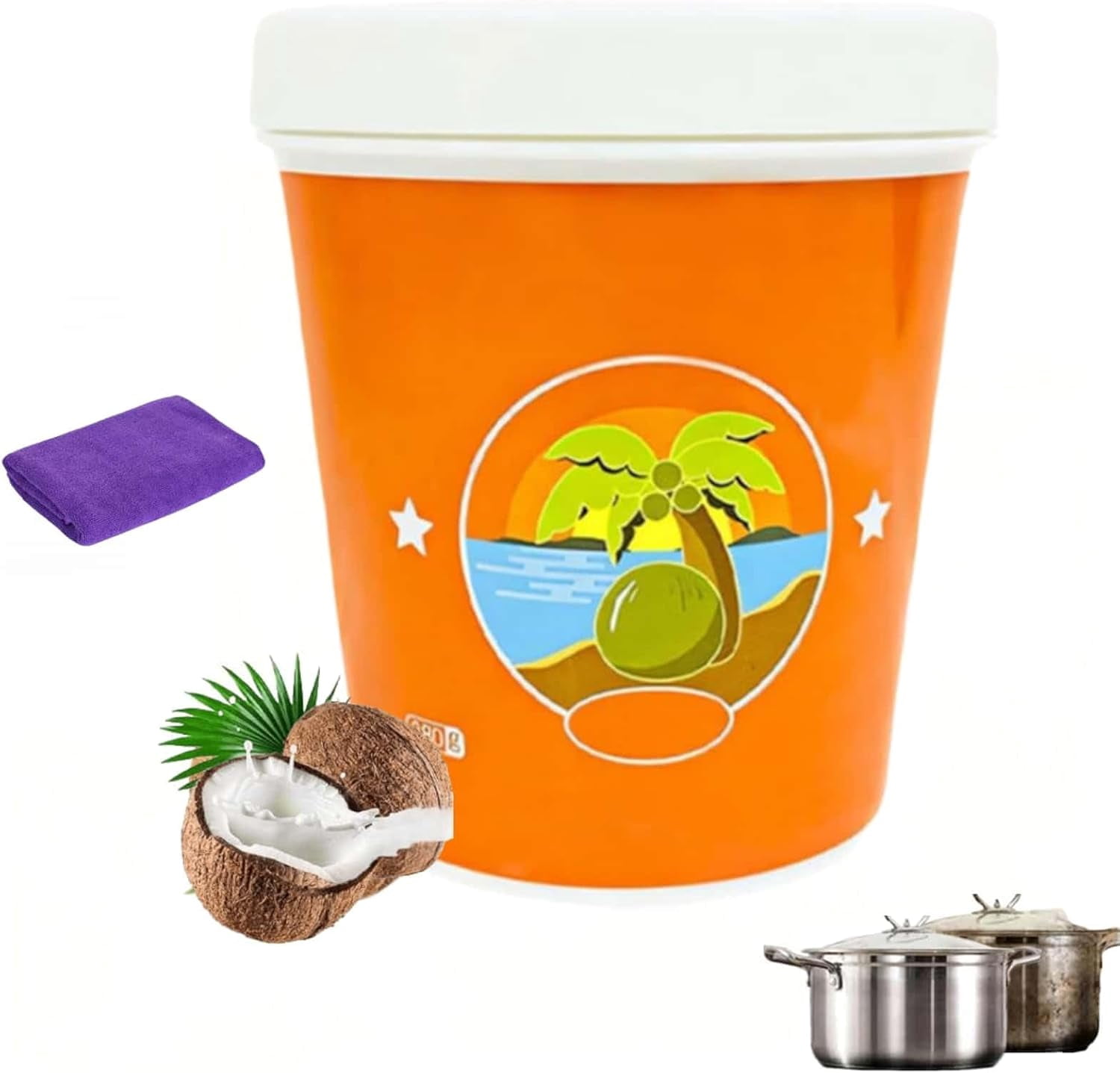 Coconut Oil Cleaning Paste,Multi-Purpose Coconut Oil Cleaning ...
