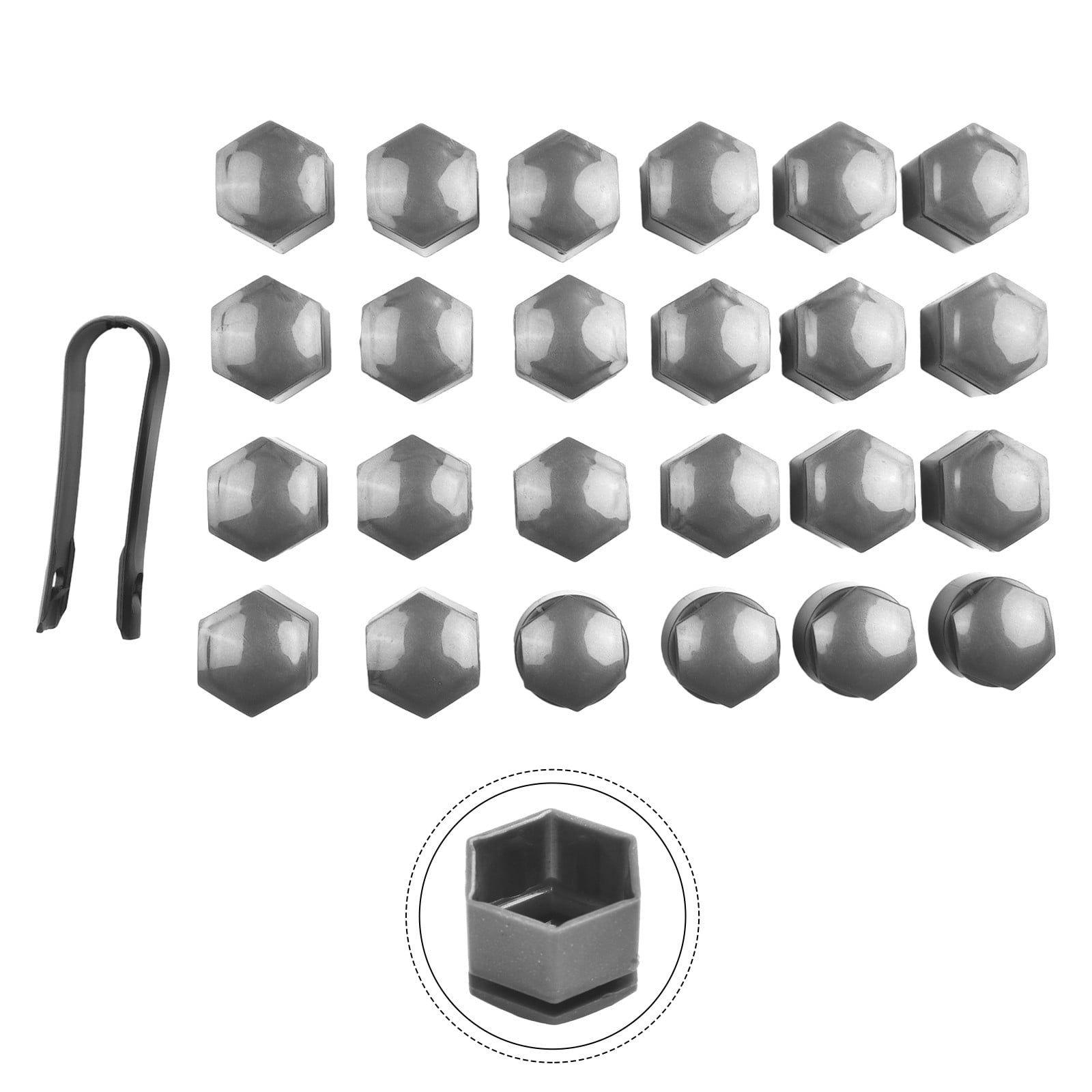 Coconut Ok 24Pc 22Mm Wheels Tyres Nuts Covers for Vauxhall Wheel Center ...