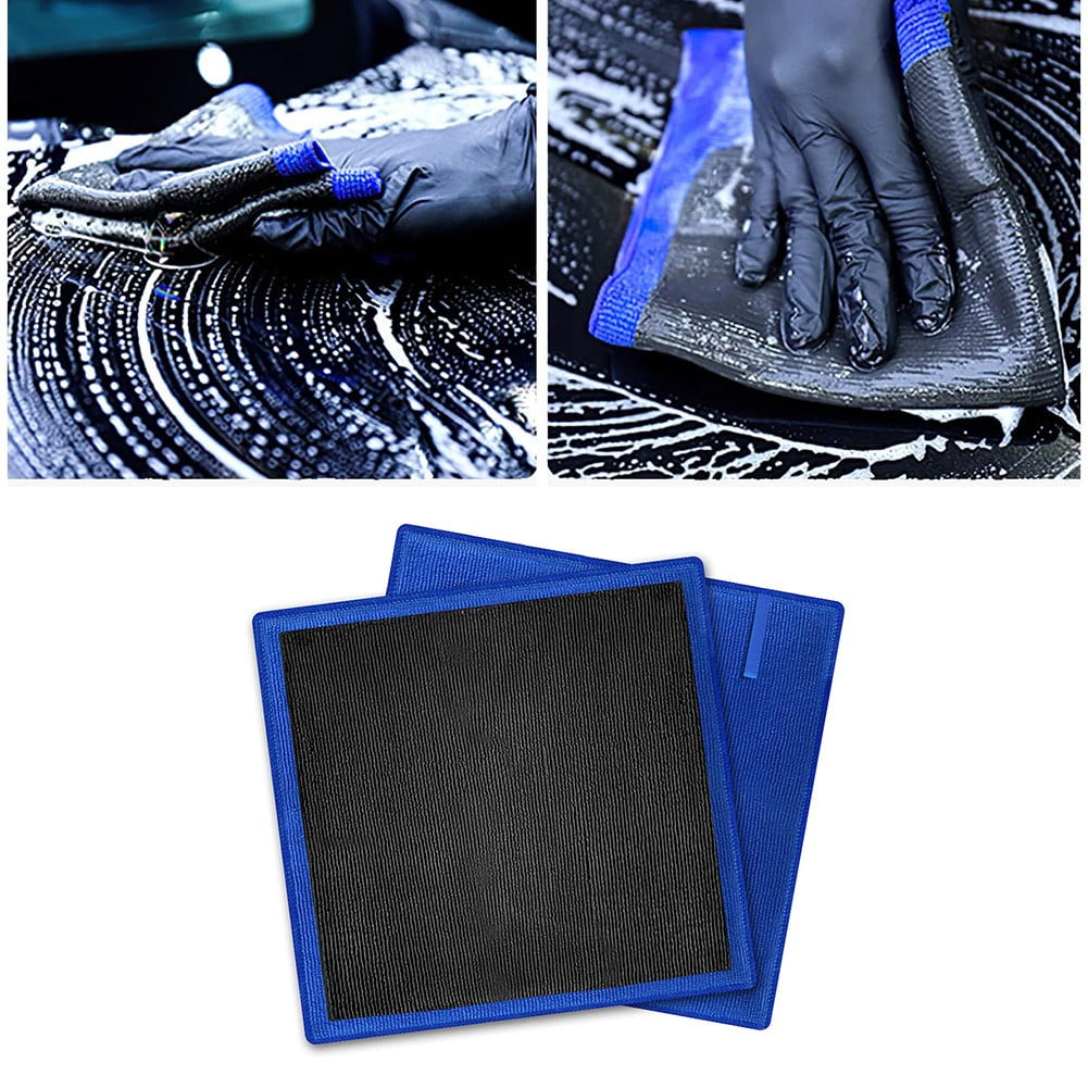 Coconut Ok 2Pcs Clay Towel Auto Detailing Fine Grade Microfiber Bar ...