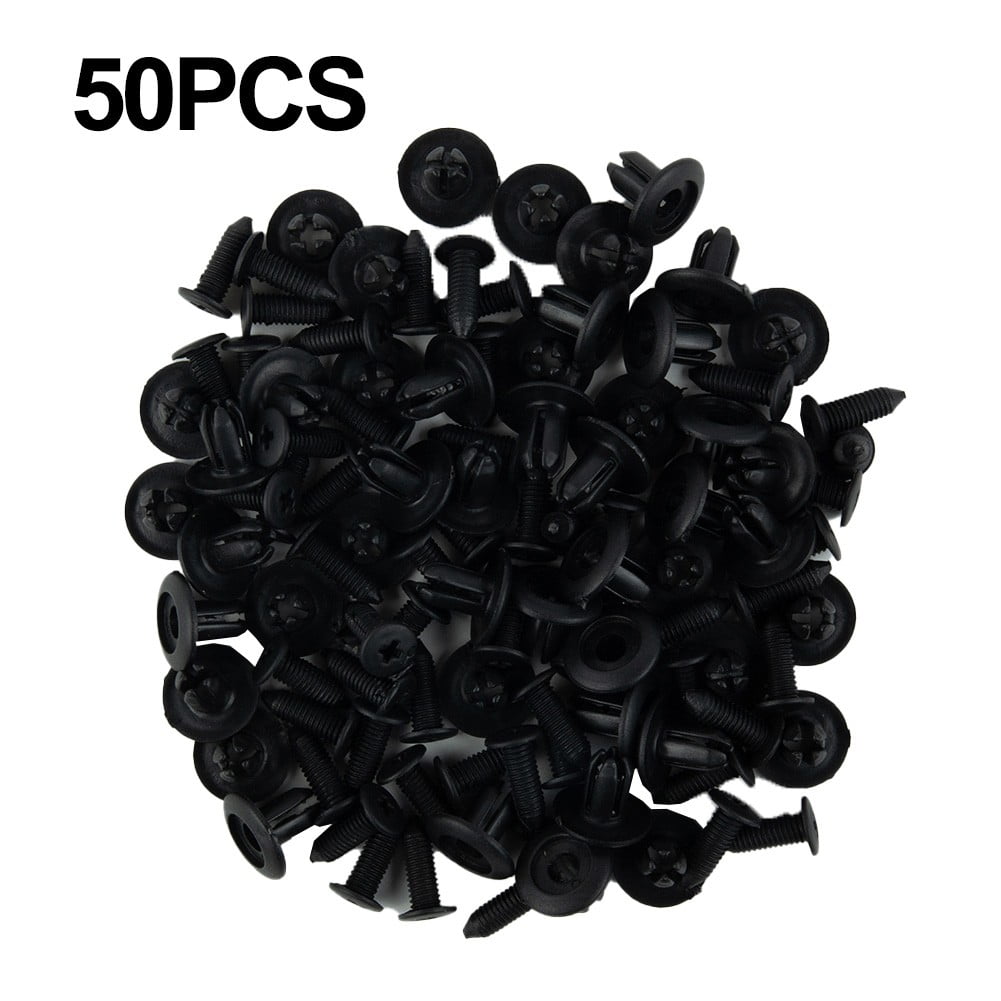 Coconut Ok 50Pcs Fastener Screw Rivet Nylon Front Bumper Fender Body ...