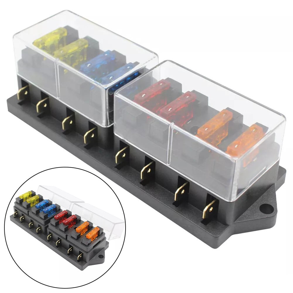 Coconut Ok 8 Gang 8 Way in Line Blade Fuse Box Block Holder Circuit for ...