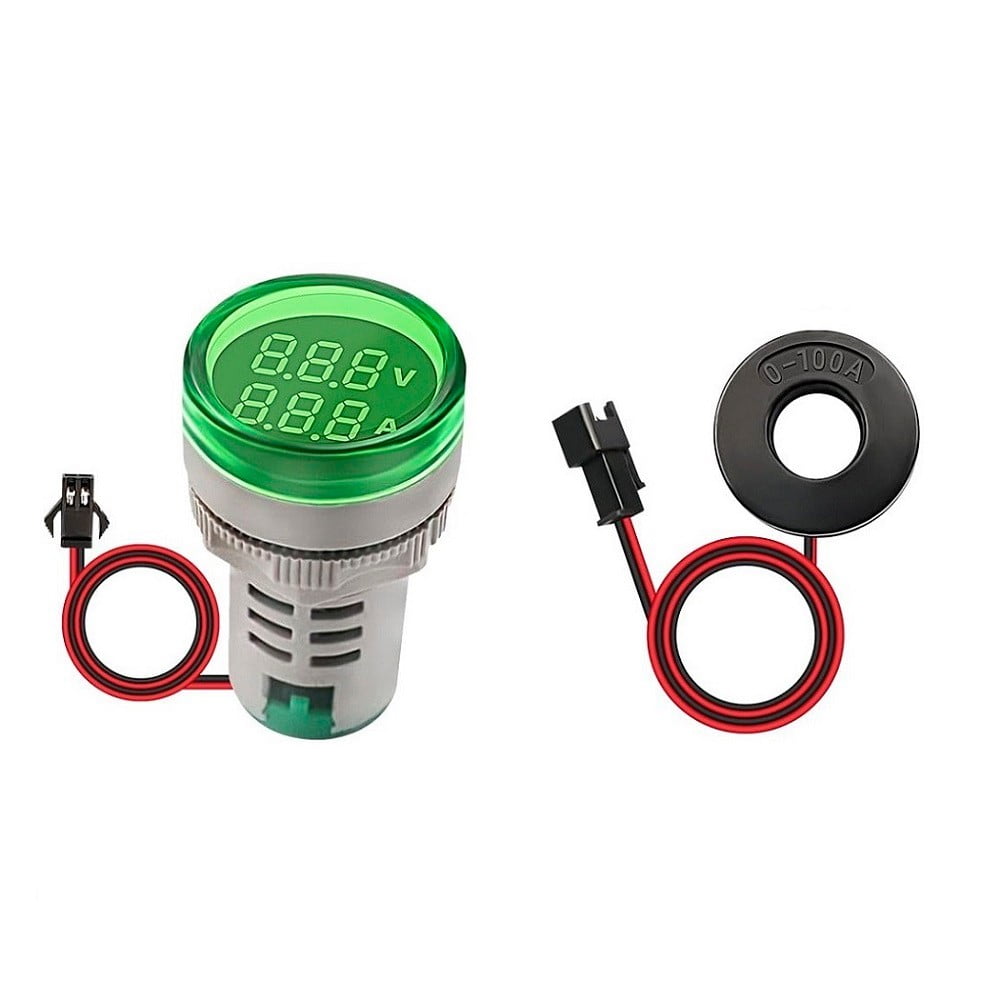 Coconut Ok Ac Voltage Current Monitor Meters with Led Display Pack of ...
