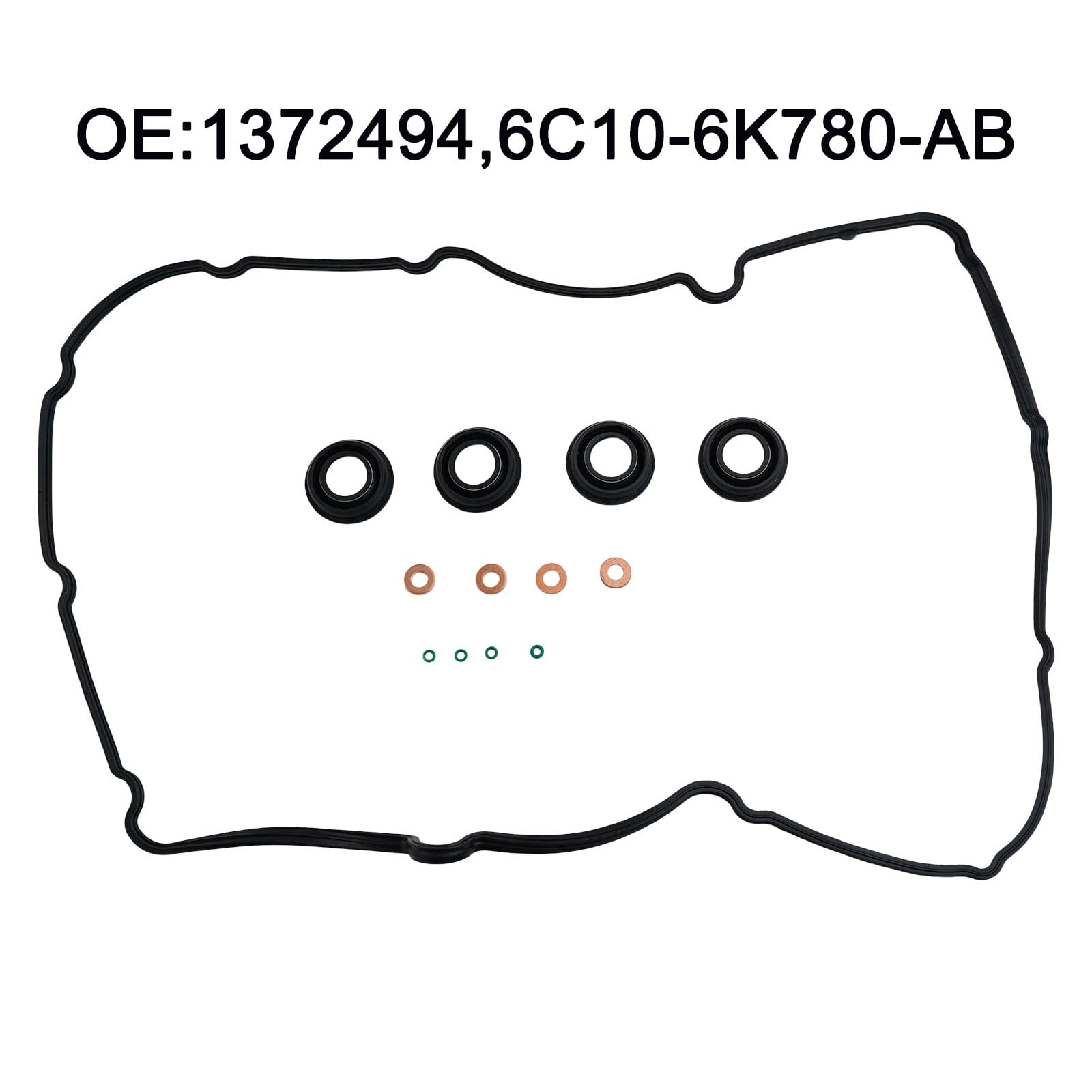 Coconut Ok Car Fuel injector Gasket Kit Abs 16*11*4Cm 1372494 6C1Q ...