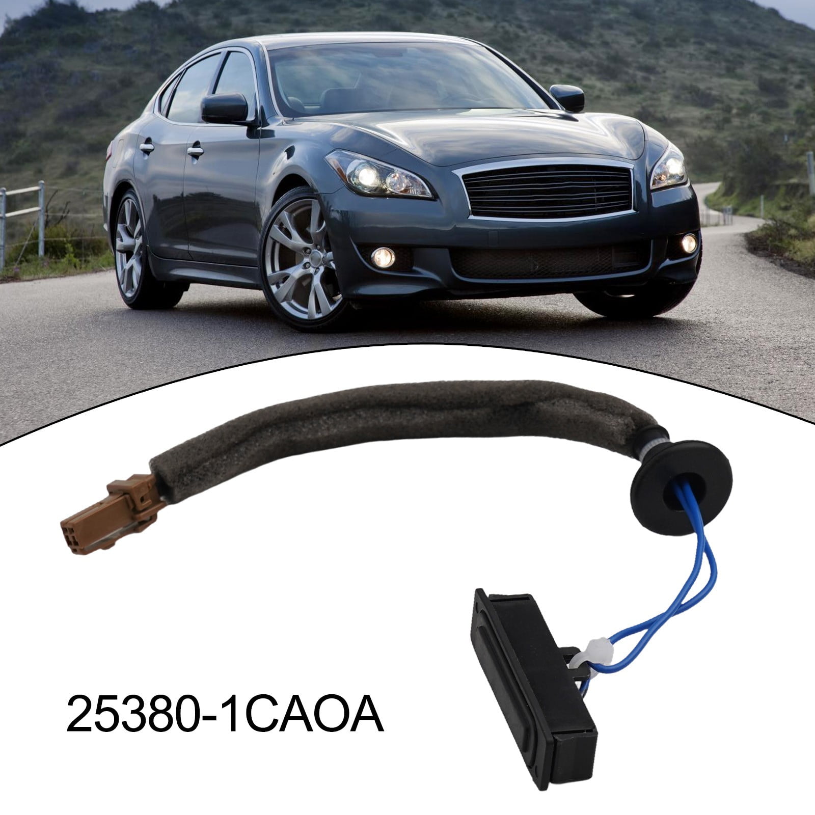 Coconut Ok Car Rear Trunk Lid Lock Boot Release Handle Trunk Open ...