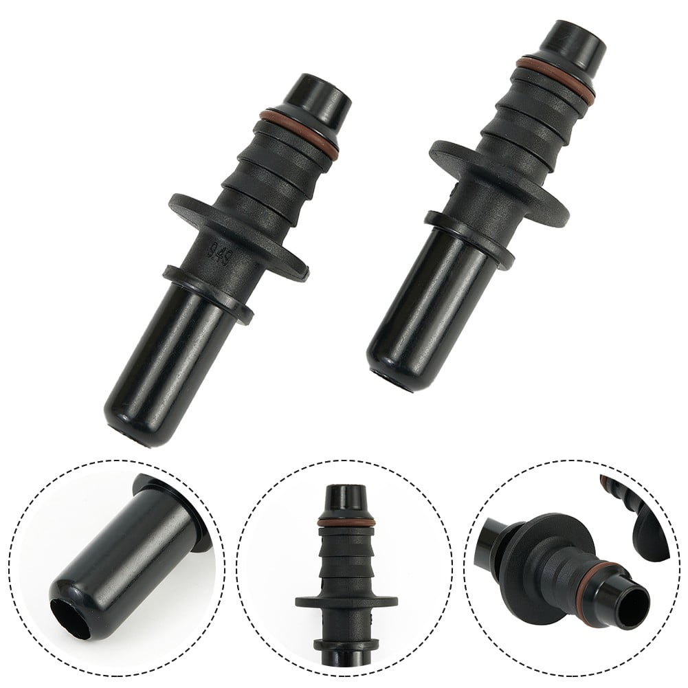 Coconut Ok Fuel Line Connector Motorcycle 2Pcs Black Fuel Line ...