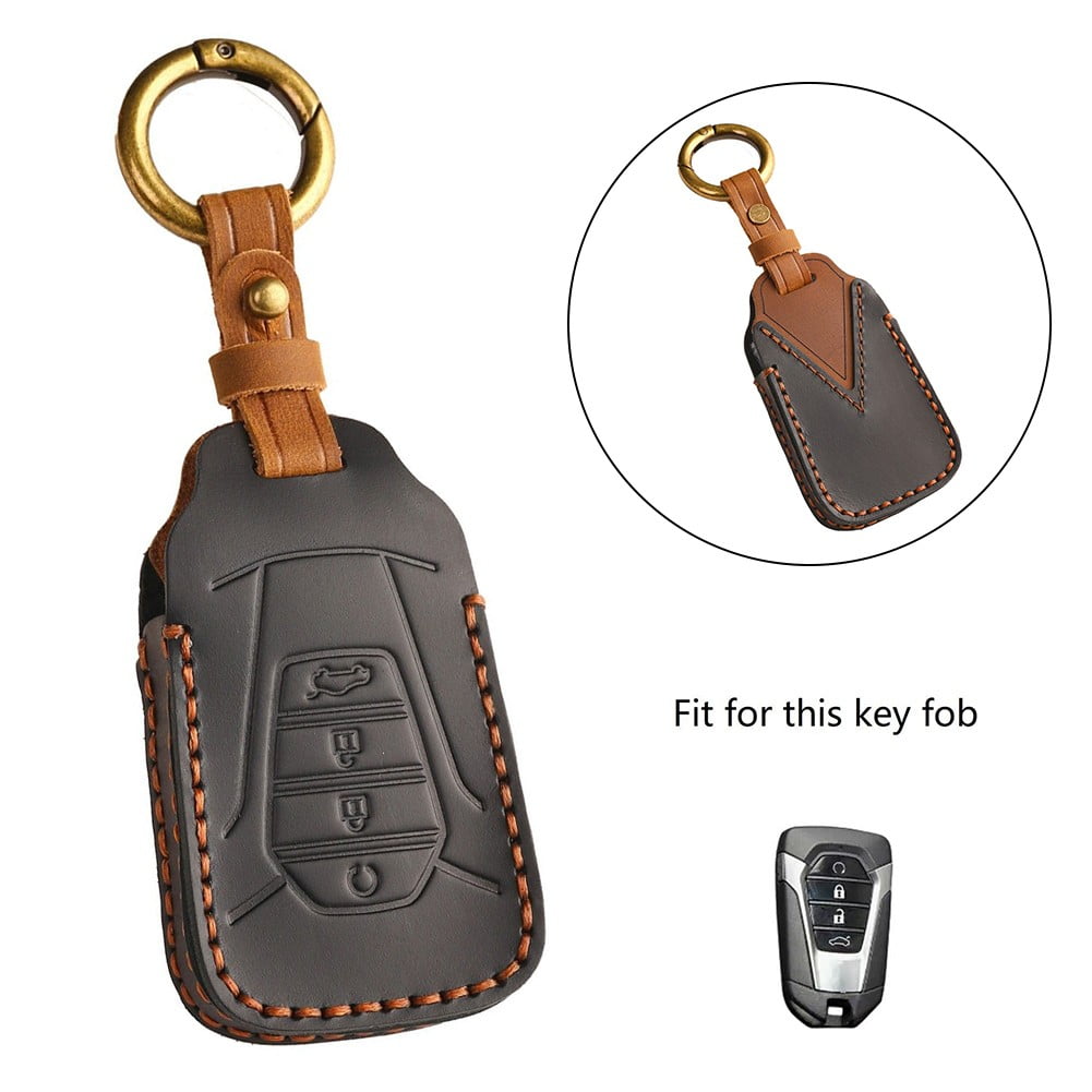 Coconut Ok Leather Car Remote Key Fob Cover for Isuzu Mu-X Mux Mu X D ...
