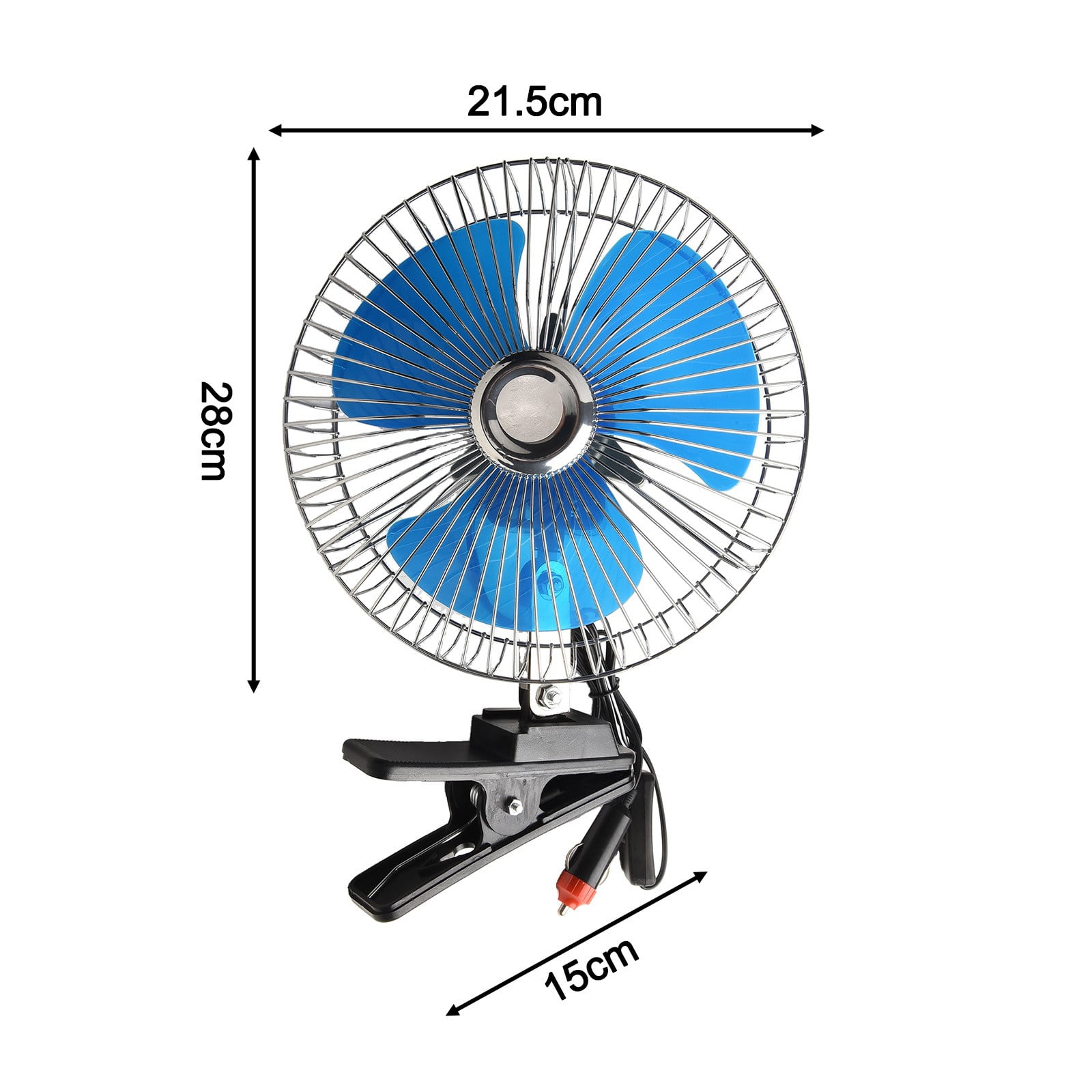 Coconut Ok Silent Semi Enclosed Metal Car Fan 12V/24V Strong Wind Auto ...