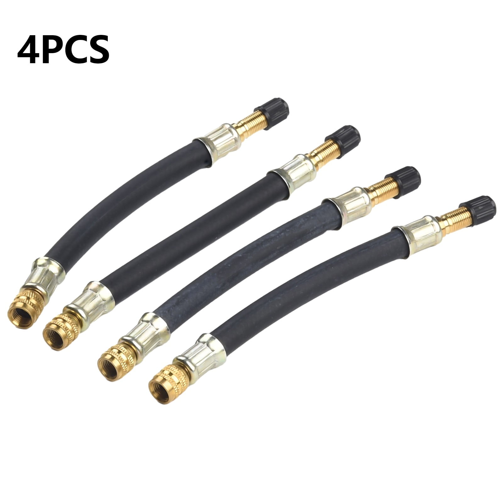 Coconut Ok Tyre Valve Extension Adapters Black+Gold Brand New Durable ...