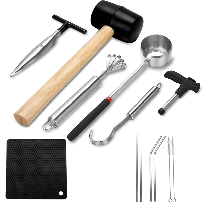 Coconut Opener Tool Set,Safe Easy to Open Young Coconut Tool, Food ...