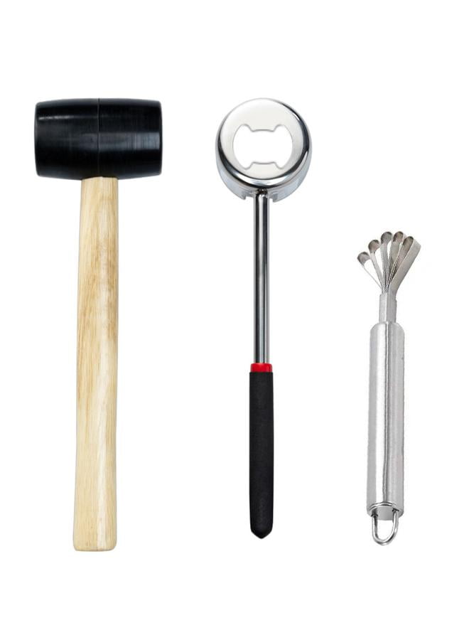 Coconut Opener Tools Set, Food Grade Stainless Steel,Coconut Breaker ...