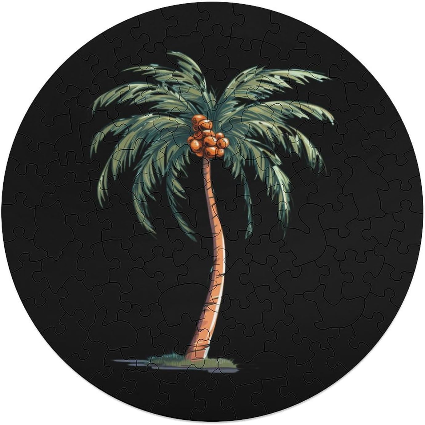 Coconut Palm Tree Animal Shaped Jigsaw Puzzles Cute Wooden Puzzle ...